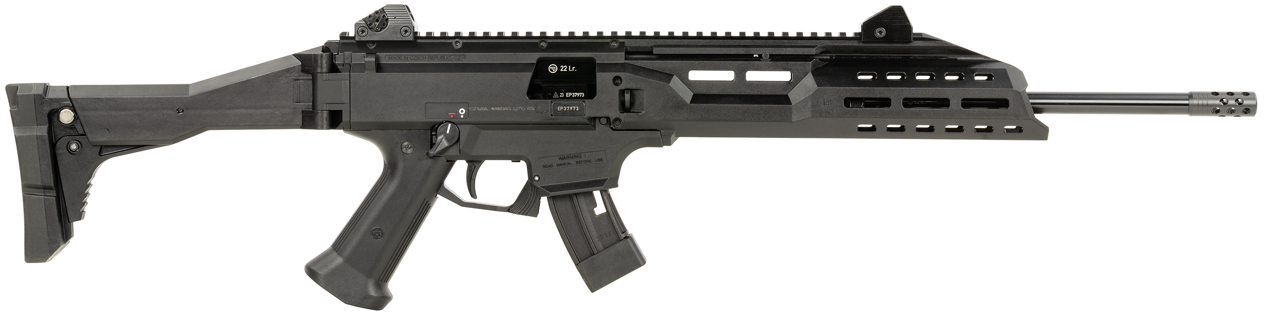 CZ-USA 91368 Scorpion EVO 3 22 LR Black Threaded Steel Barrel Picatinny ...