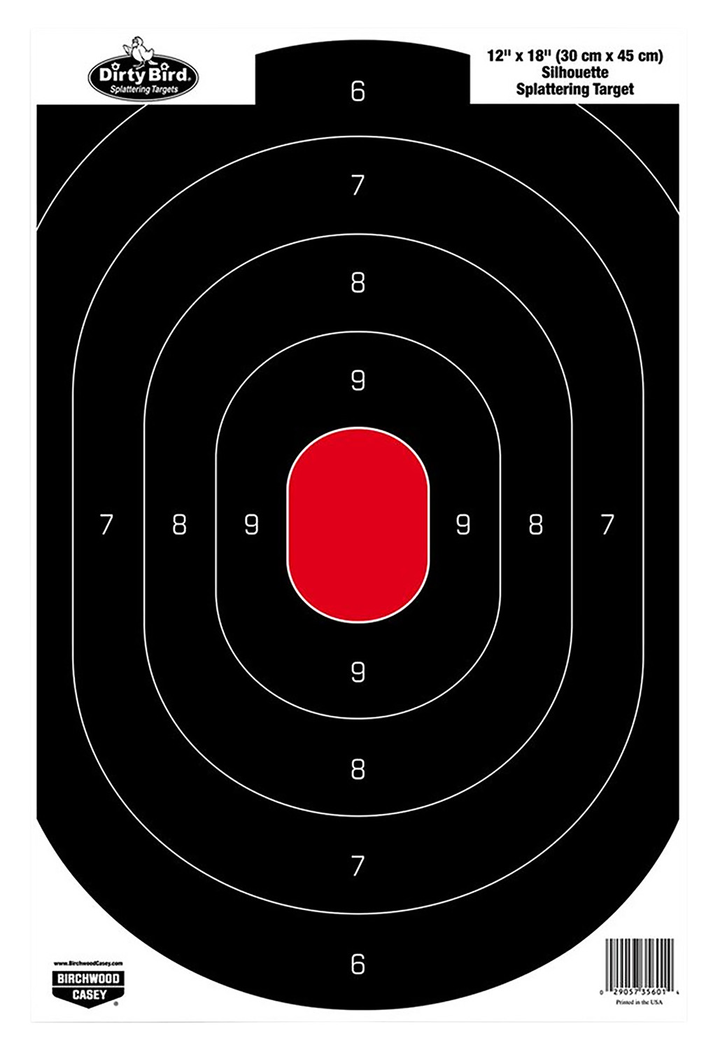BIRCHWOOD CASEY Dirty Bird 12x18in Oval Silhouette Targets 100-Pack ...