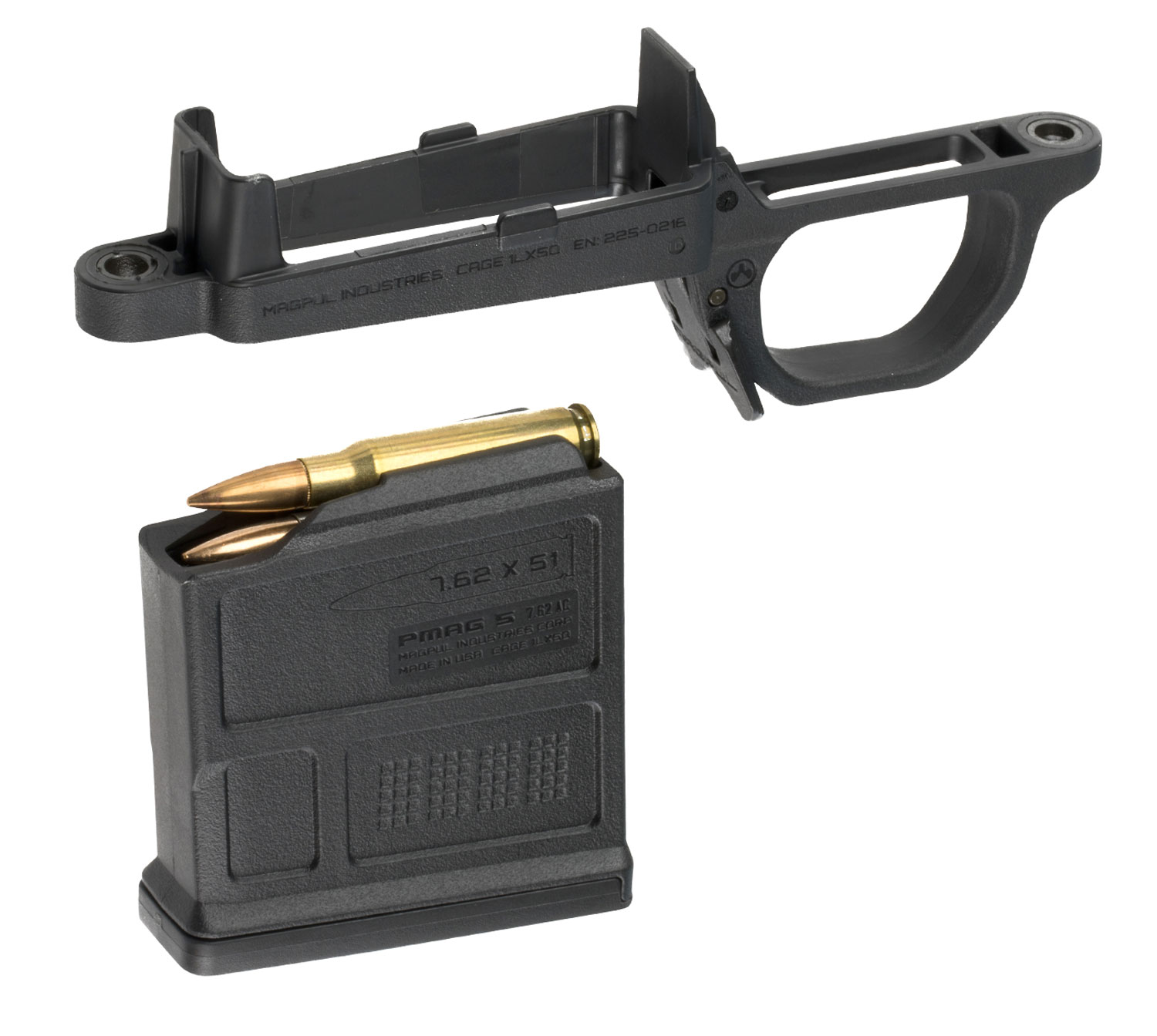 Magpul MAG497-BLK Bolt Action Mag Well Hunter 700 Stock Made of Polymer ...