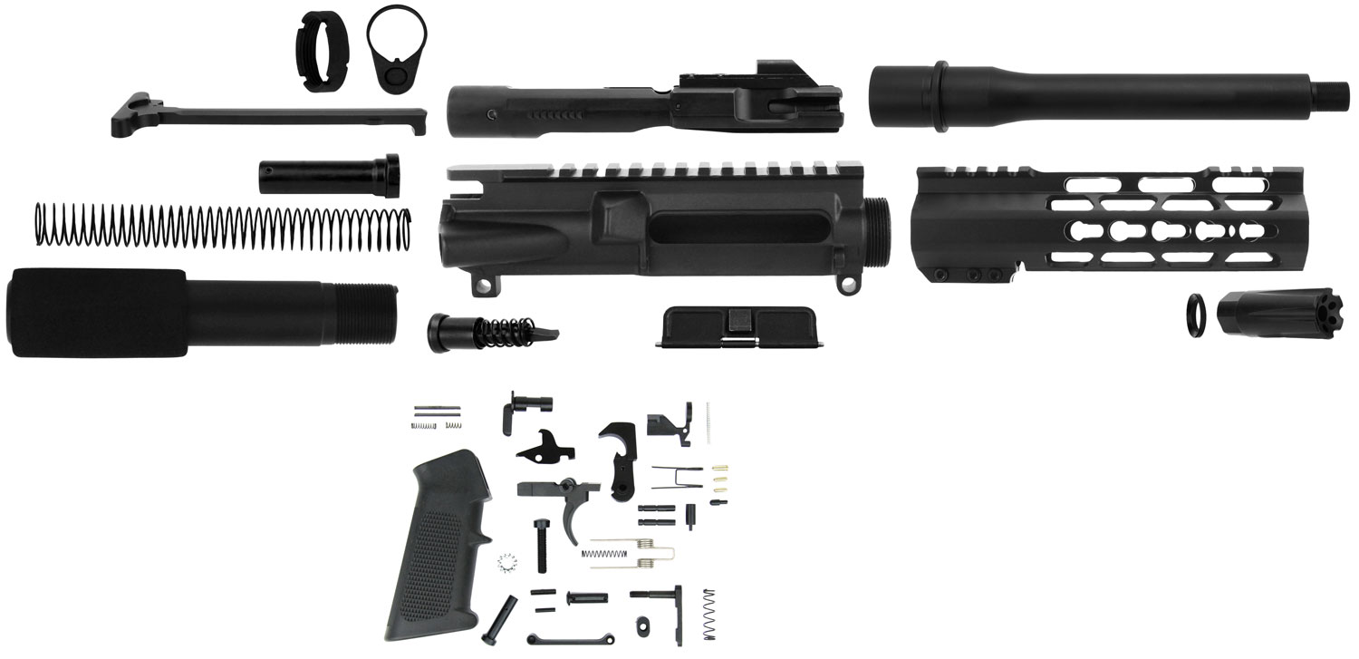 TacFire SSPK9MMLPK7K AR Build Kit KeyMod 9mm Luger Black Steel - Other ...
