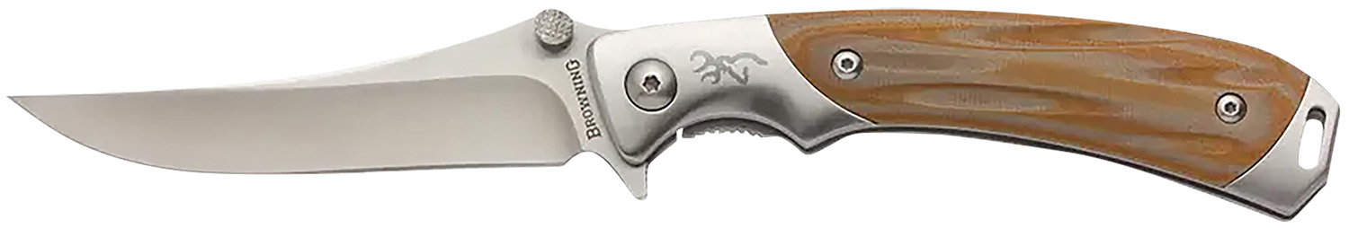 Browning 3220330 Wicked Wing 3.50in. Folding Trailing Point Plain Satin ...