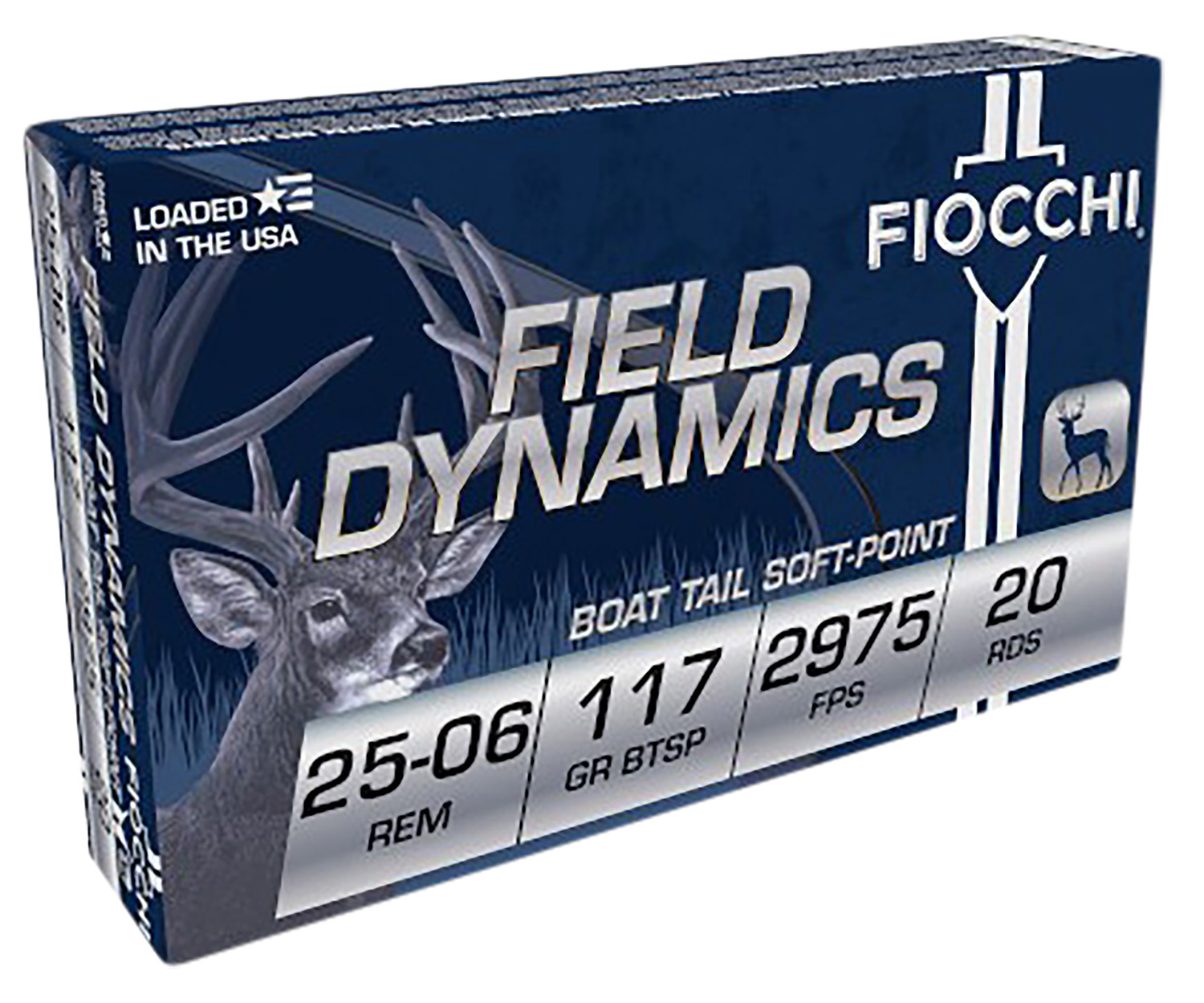 Fiocchi 2506B Field Dynamics 25-06Rem 117gr Pointed Soft Point 20 Per ...