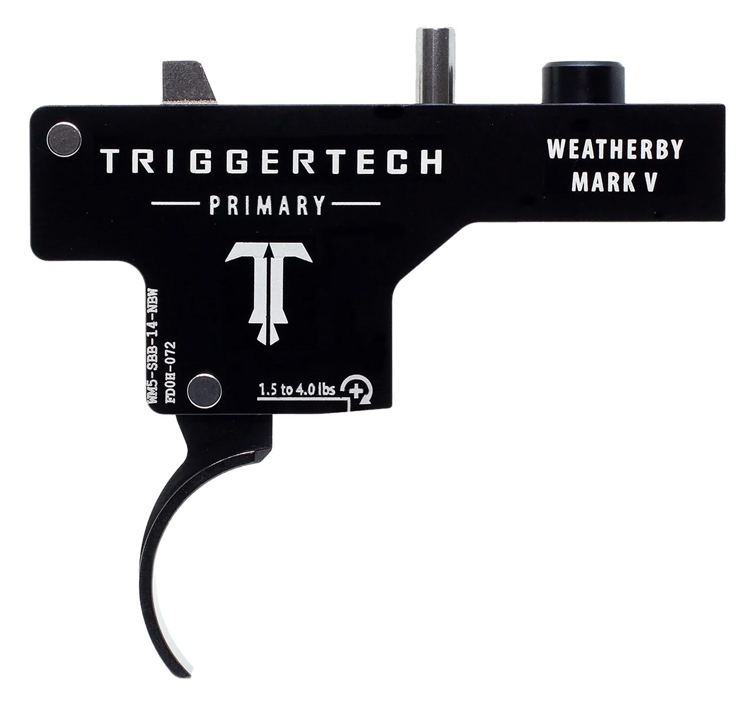 TriggerTech WM5SBB14NBW Primary Single-Stage Curved Trigger with 1.50-4 ...