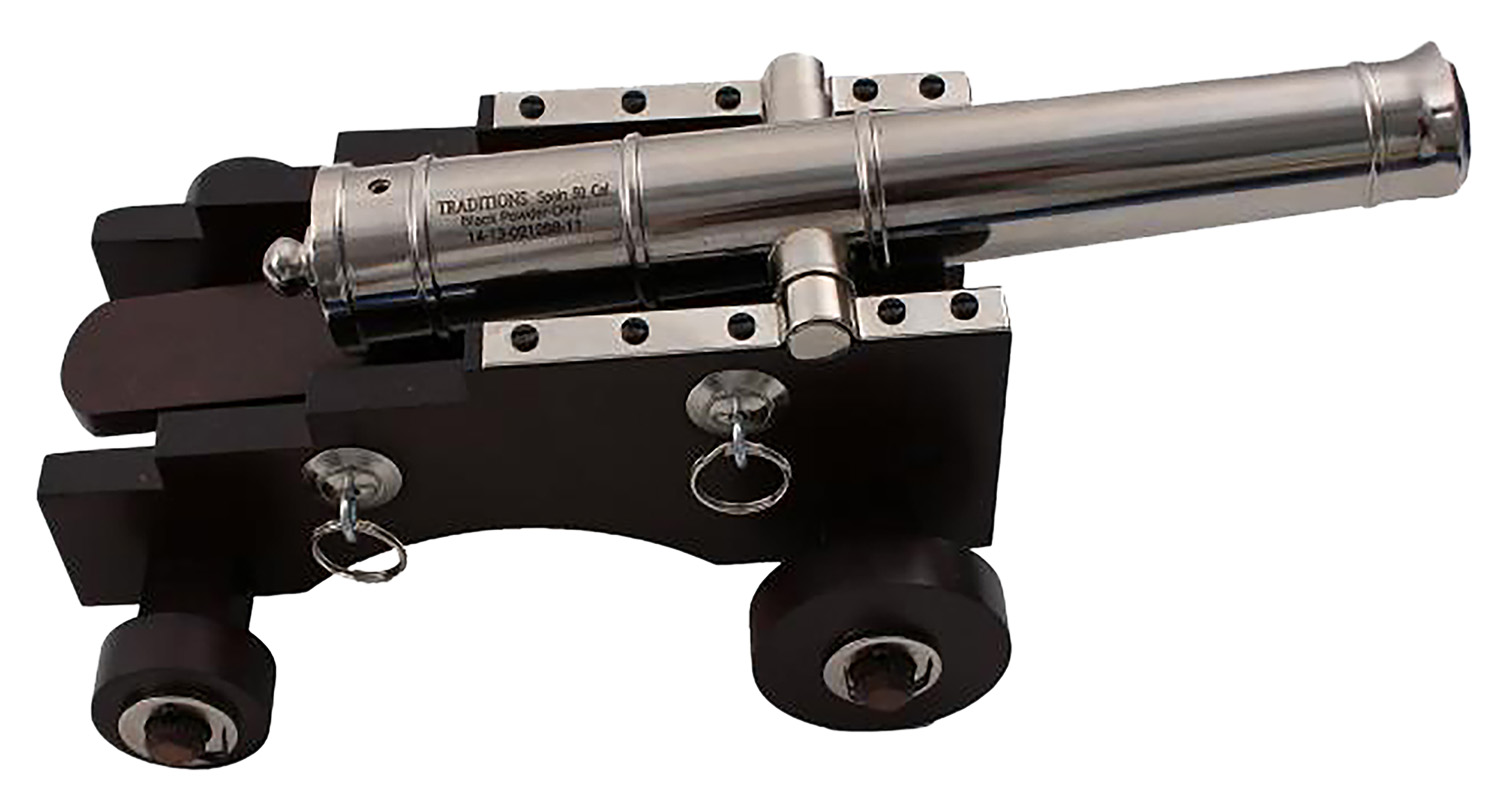 Traditions KCN8041 Old Ironsides Mini Cannon 50 Cal 9" Silver Barrel ...