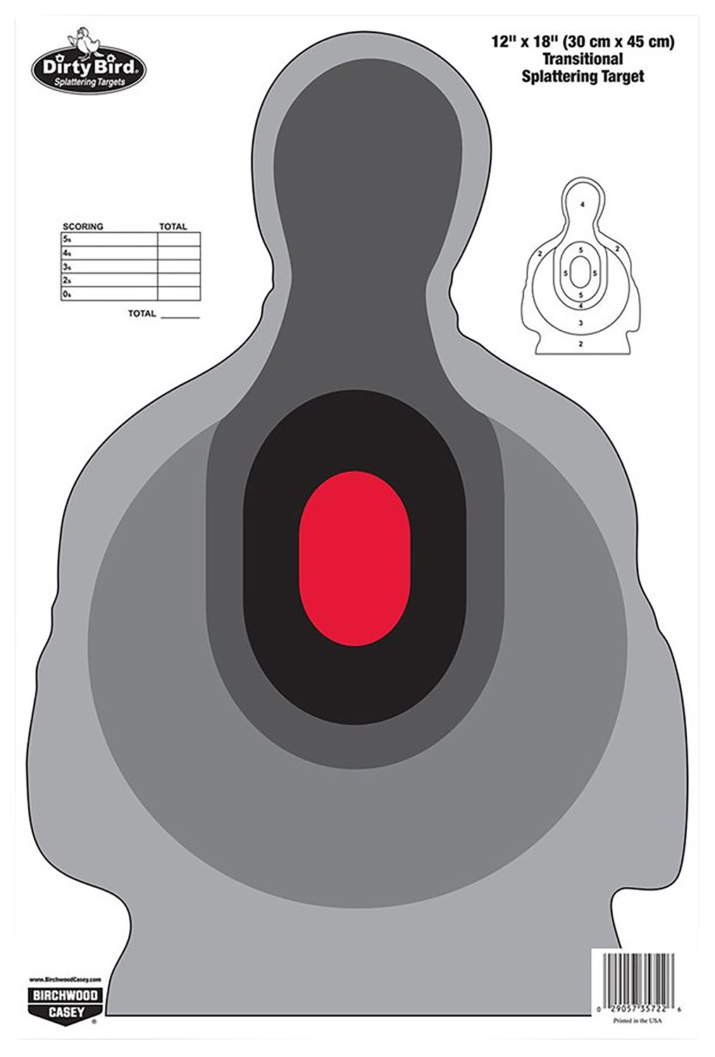 Birchwood Casey 35722 Dirty Bird Silhouette Tagboard Target 12in. x ...