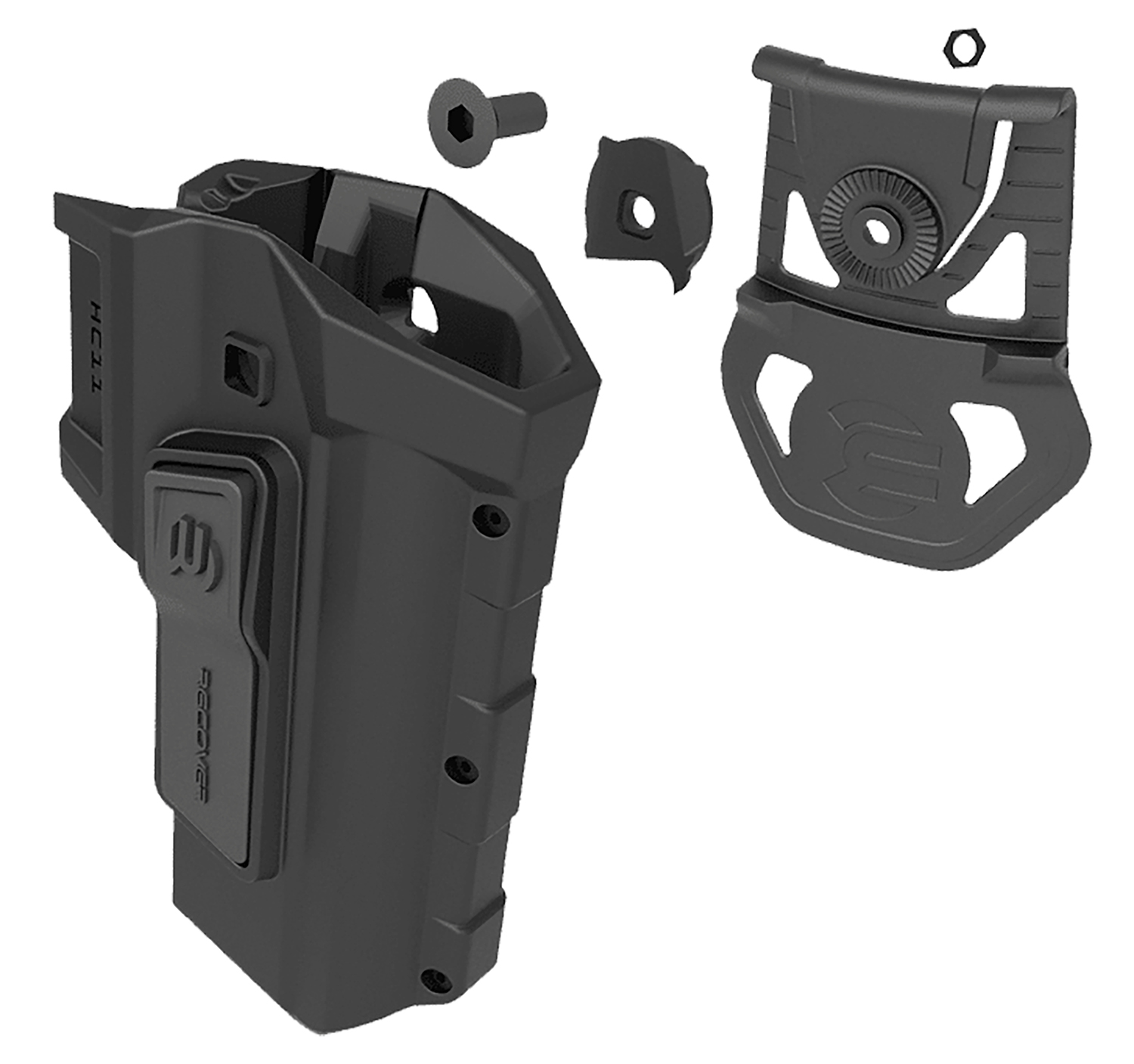 Recover Tactical HC11AR01 HC11 Holster OWB Black Polymer Belt Fits 1911 ...