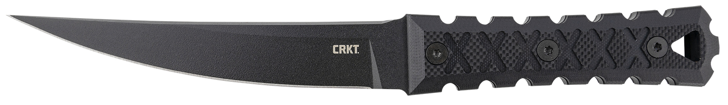 CRKT 2927 HZ6 6.50in. Fixed Plain Black Matte Baked-On Anti Rust SK-5 ...