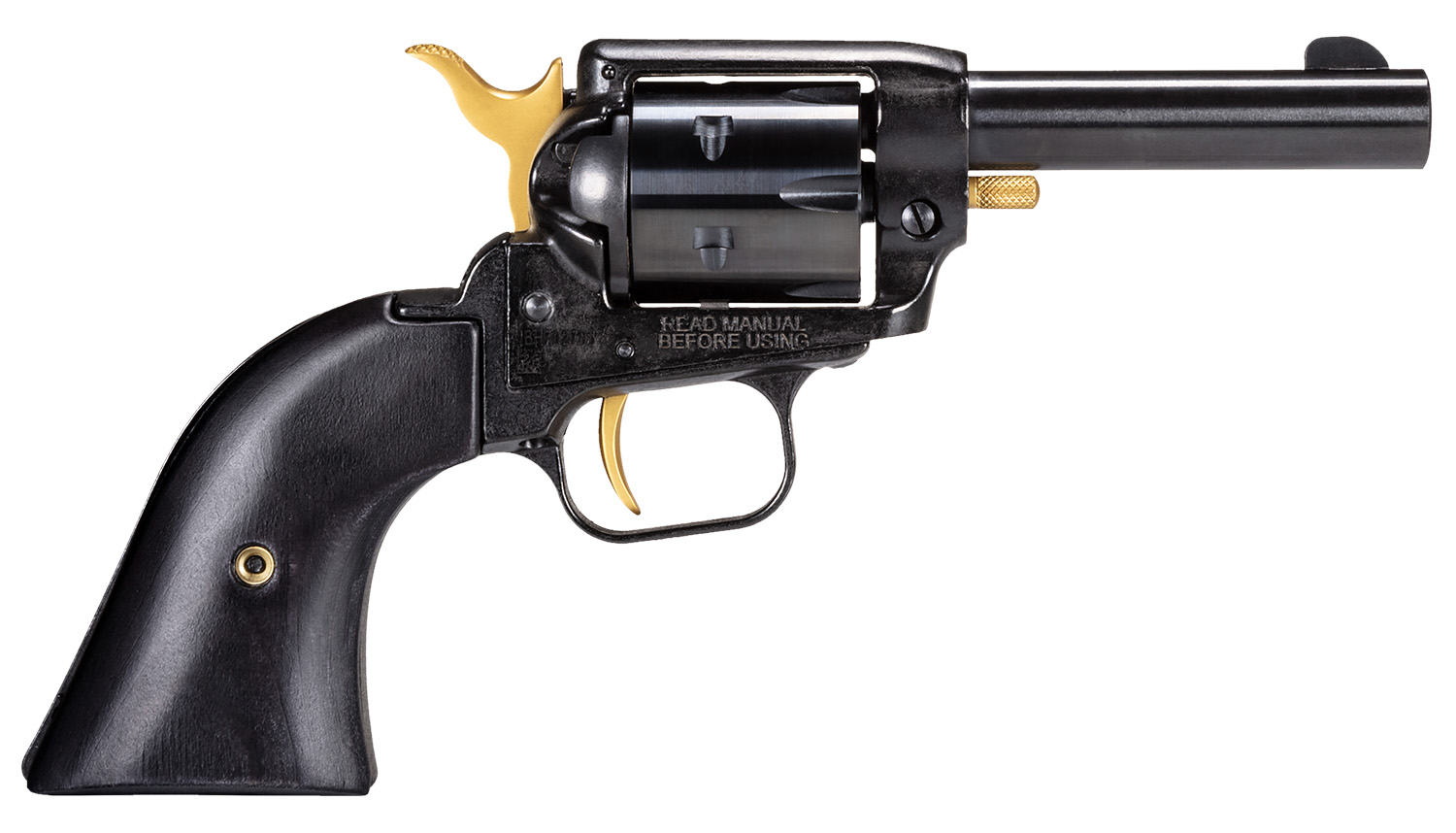 Heritage Barkeep .22LR Revolver, 3.6" Barrel, Black Gold, Fixed Sights ...