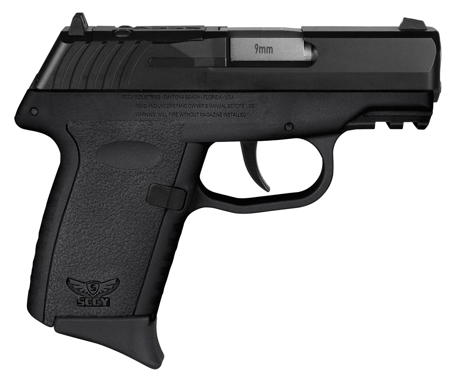 SCCY CPX-2 Gen 3 Sub-Compact Pistol - Black 9mm 3.1" Barrel 10rd Red ...