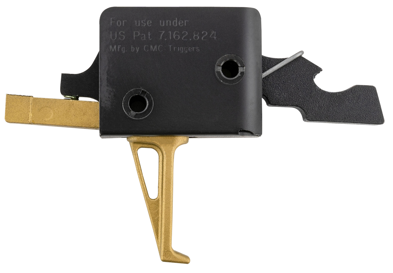 CMC Triggers 91503GF Drop-In Gold Finger Single-Stage Flat Trigger w ...