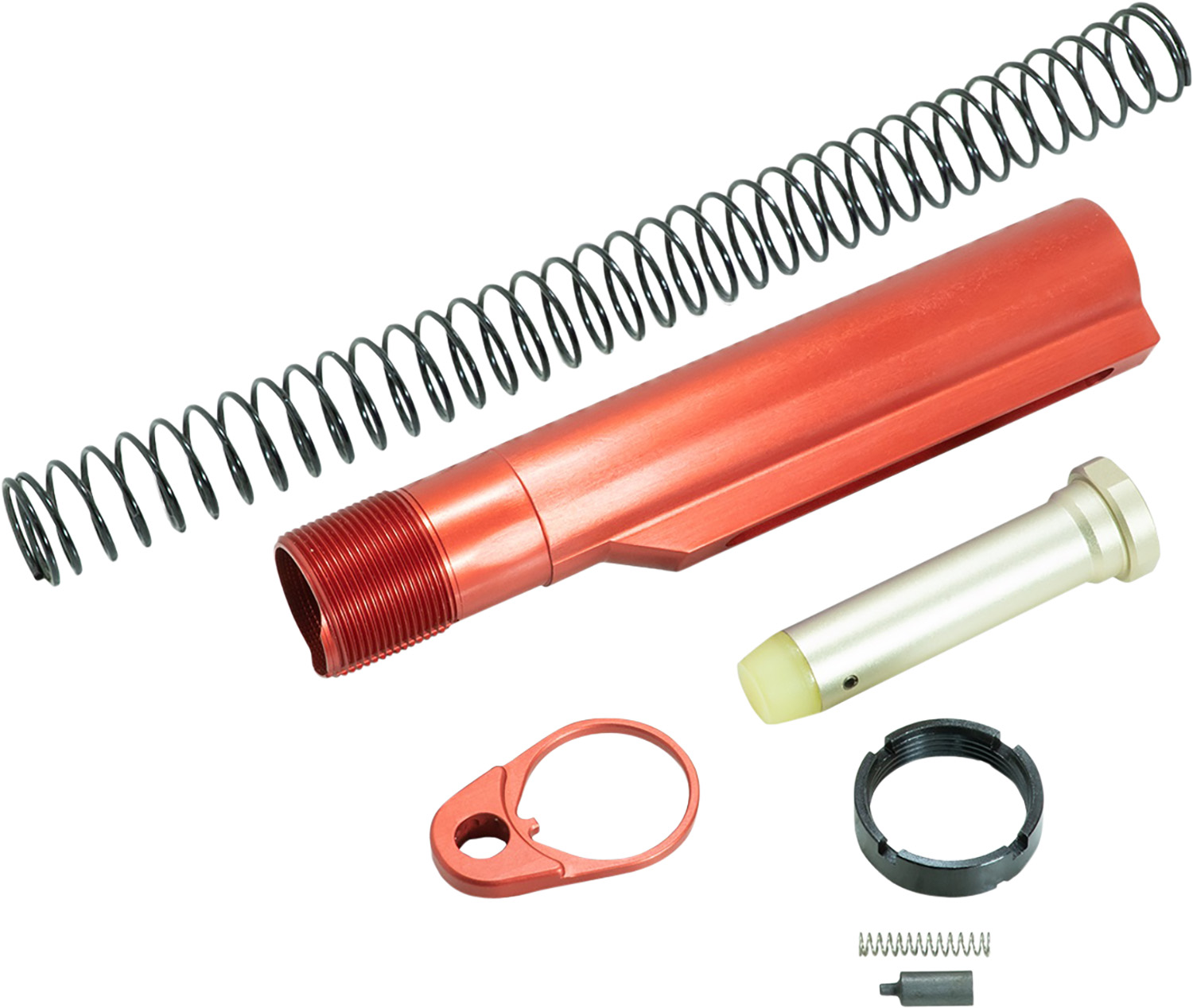 Timber Creek Outdoors ARBTKR Buffer Tube Kit Red Anodized for AR-15 ...