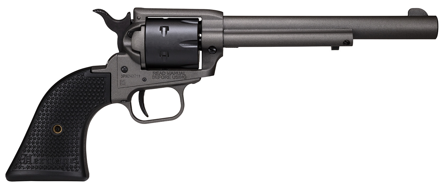 Heritage Mfg SRR22C6 Rough Rider 22 LR 6 Shot, 6.50in. Tungsten Gray ...