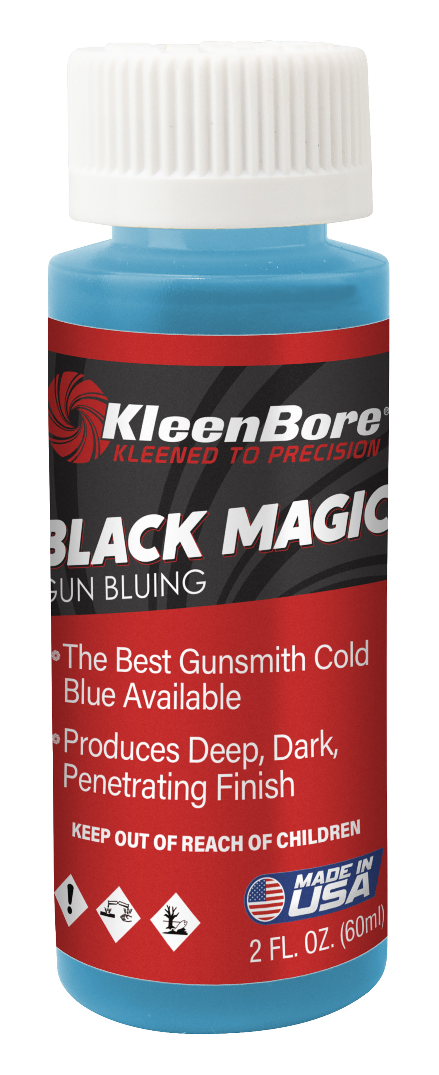 KleenBore GB2 Black Magic Gun Bluing 2 oz. Bottle - Gun Cleaning Kits ...
