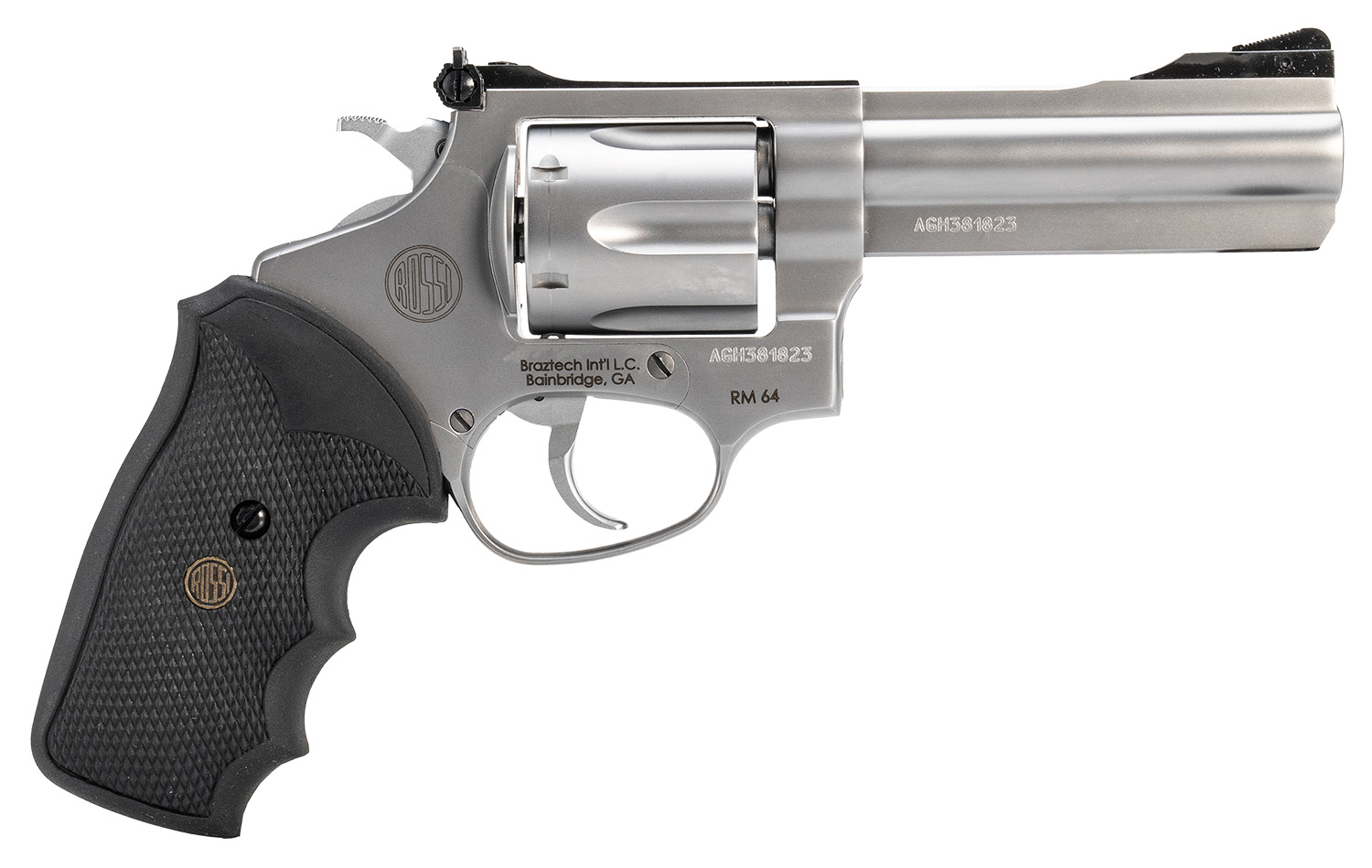 Rossi 2RM649 RM64 357 Mag 6 Shot 4in. Matte Stainless Steel Barrel ...