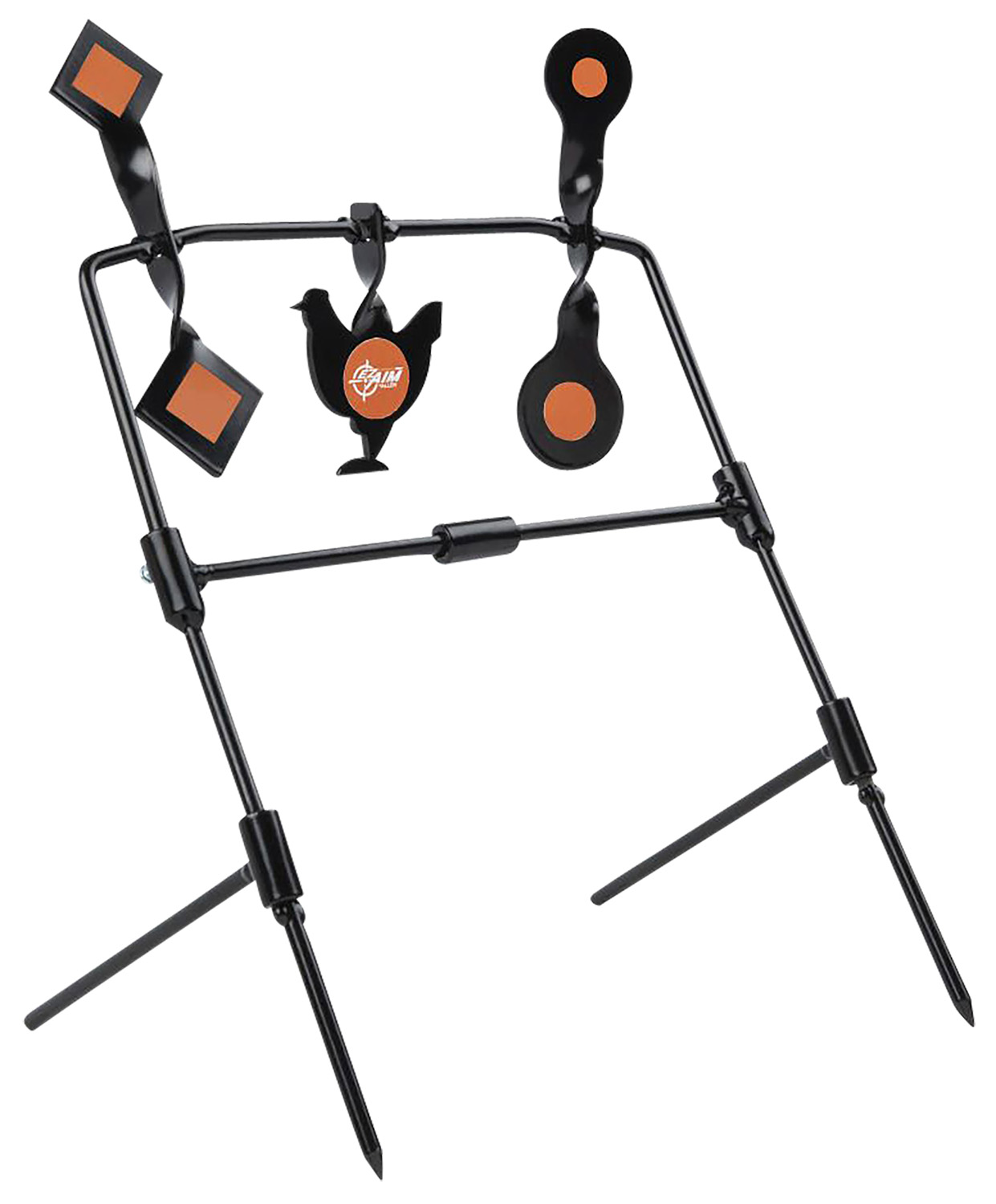 EZ-Aim 15665 Rimfire & Airgun Target Kit Black/Orange Steel Standing ...