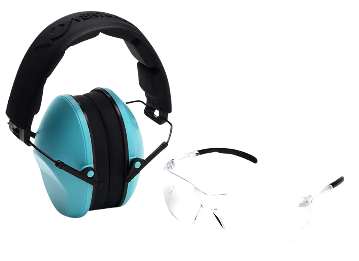 Pyramex VGCOMBO410 Eye & Ear Protection NRR 24dB Powder Blue - Shooting ...