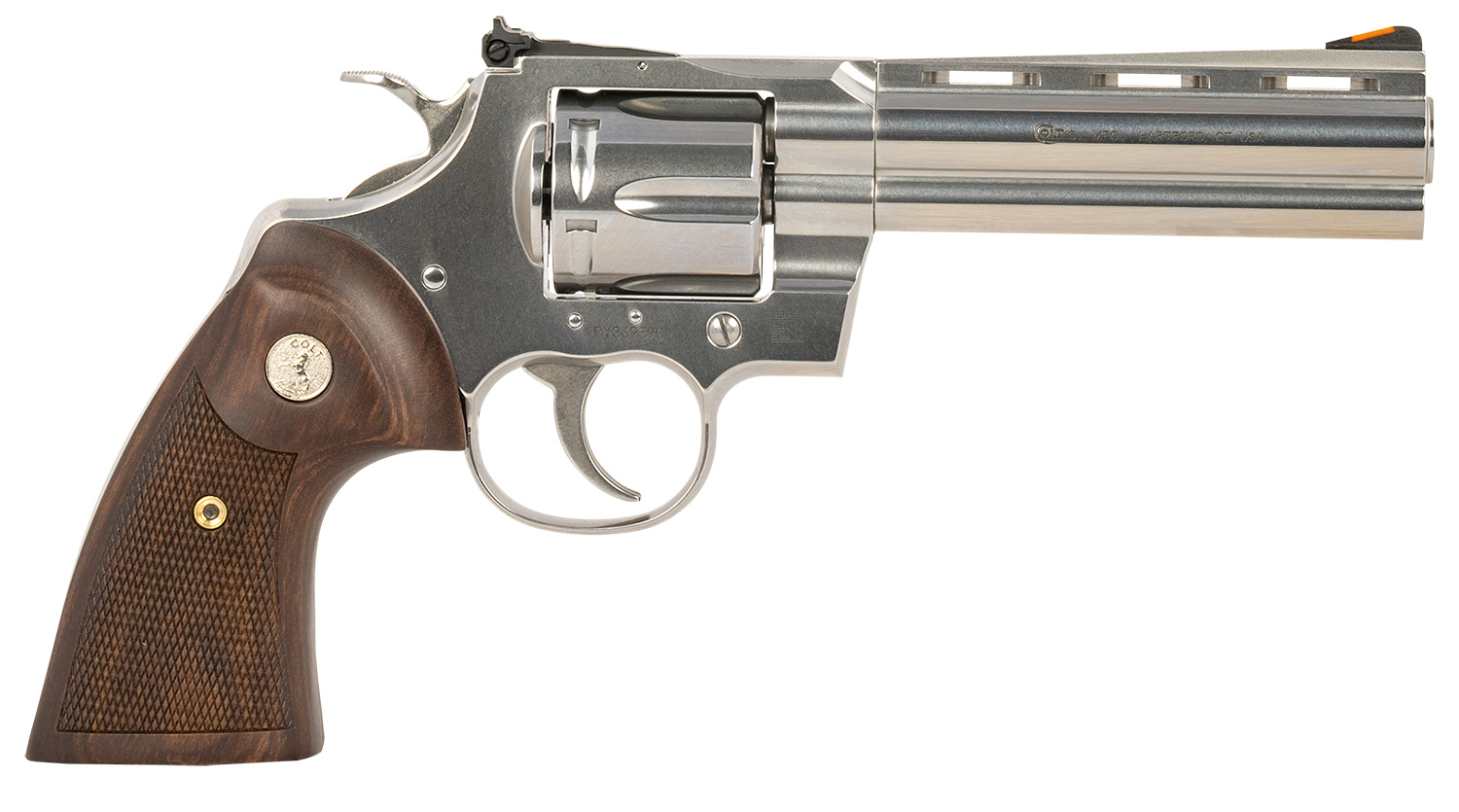 Colt Mfg PYTHONSP5WTS Python 357 Mag/38 Special 6 Shot 5in. Stainless Rece - Revolvers at ...