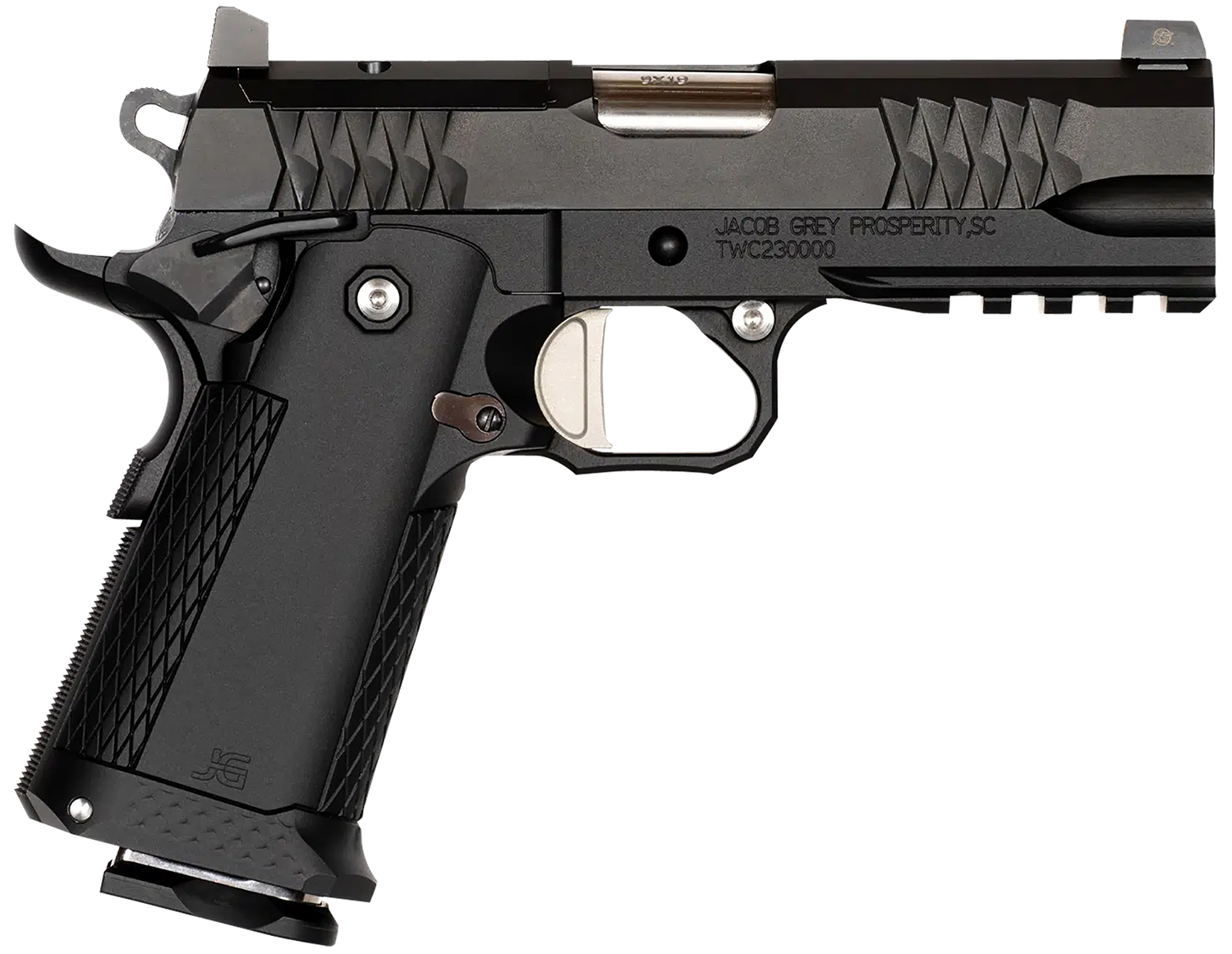 JACOB GREY FIREARMS TWC9425 TWC9 9mm Luger 17+1, 4.25in. Black Bull ...