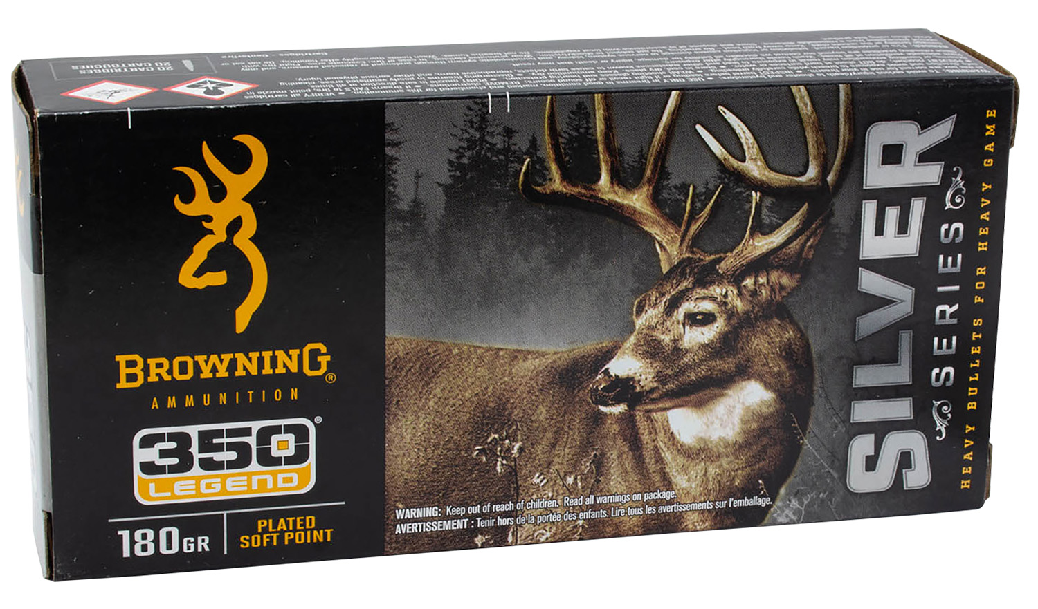 Browning Ammo B192603501 Silver 350 Legend 180 Gr - Rifle Ammunition at ...