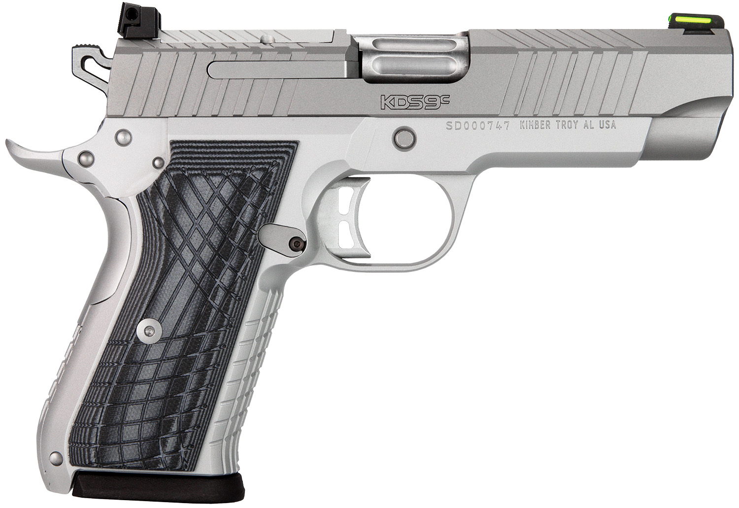 Kimber Mfg.,inc 3100012 KDS9C 9mm 15+1 4.09in. KimPro Silver Front and ...