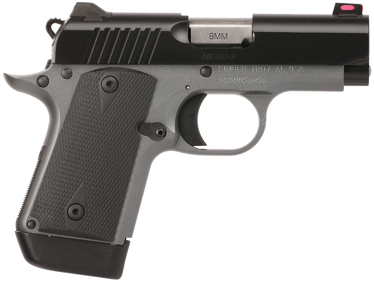 Kimber Mfg.,inc 3300242 Micro 9 Shadow Ghost 9mm 7+1 3.15in. Stainless ...