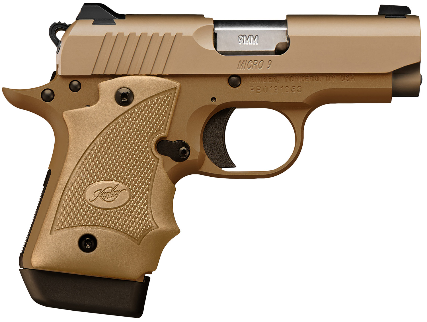 Kimber 3300247 Micro 9 Desert Range 9mm 3.15" FDE/TAN 7rd - Semi Auto ...