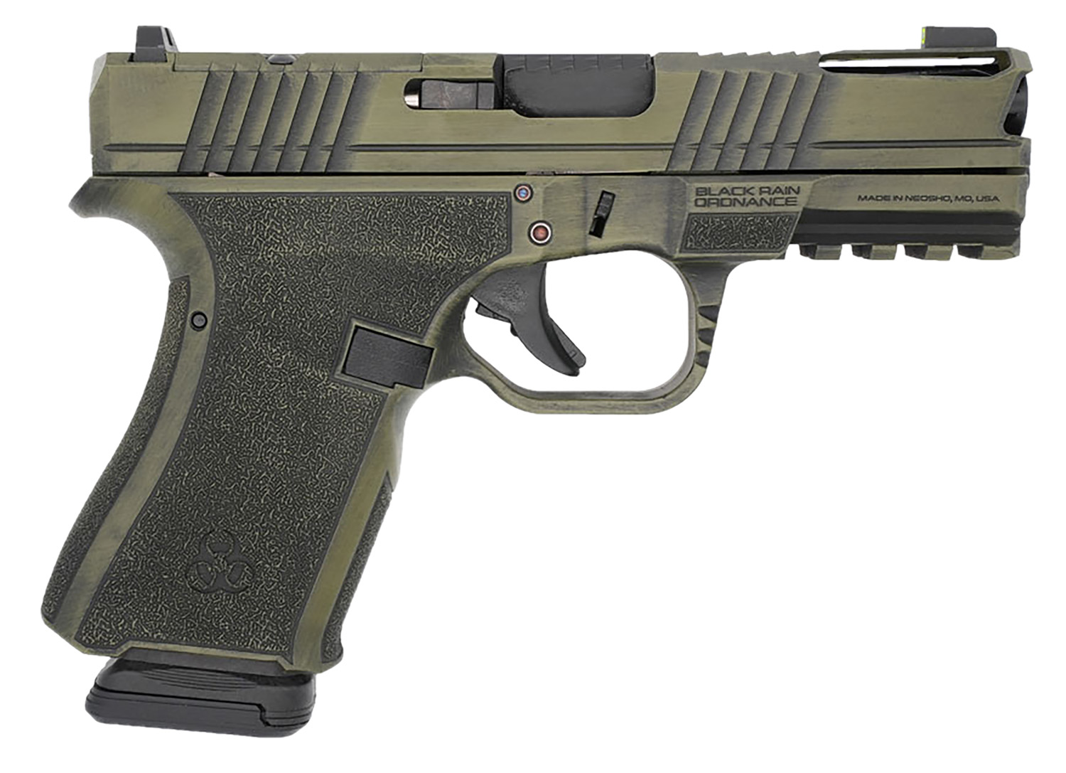 Black Rain Ordnance FLP9MMBGB Compact Frame 9mm 15+1 4in. Stainless ...