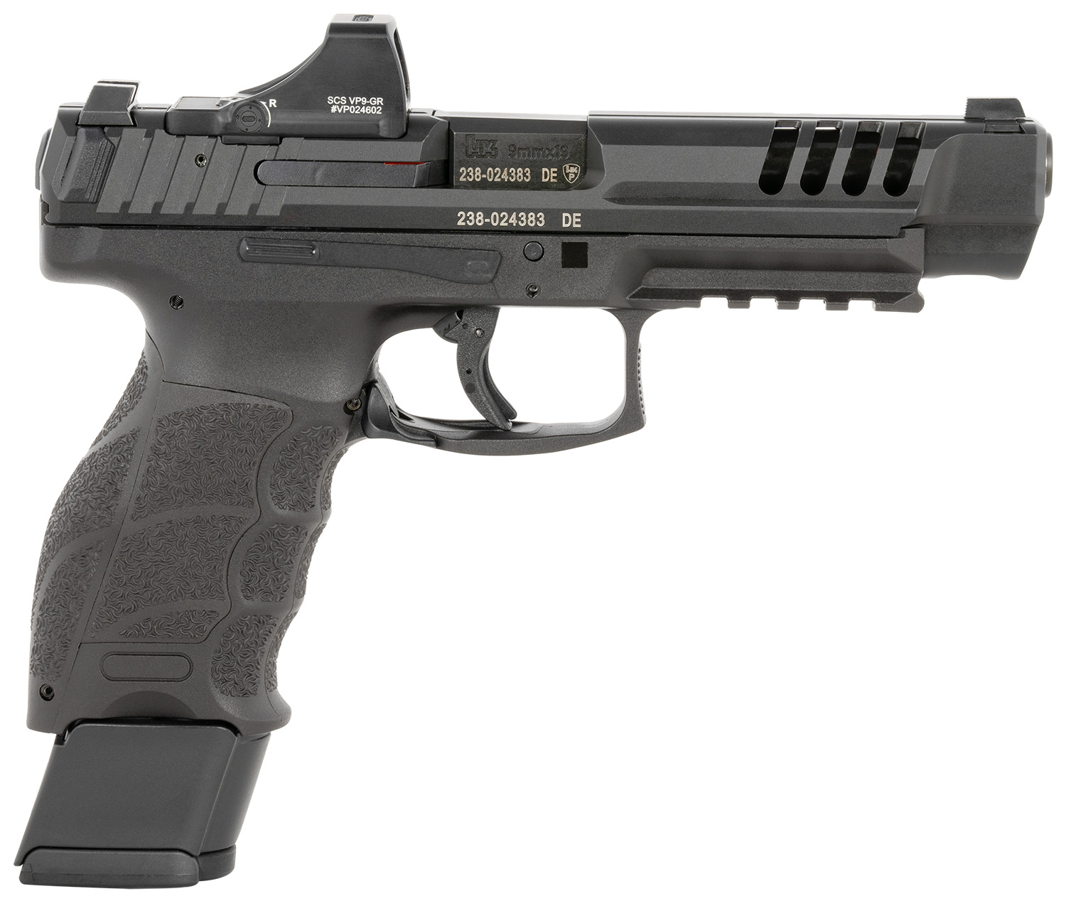 HK 81000877 VP9L SCS 9mm Luger 20+1 5in. Black Polygonal Rifled Barrel ...