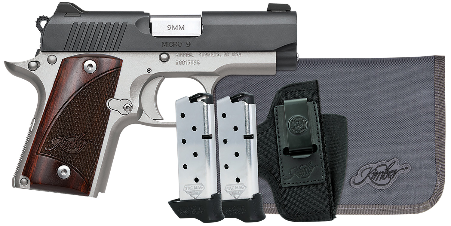Kimber Mfg.,inc 3300251 Micro 9 RTC 9mm 7+1 3.15in. Ramped Barrel Black ...