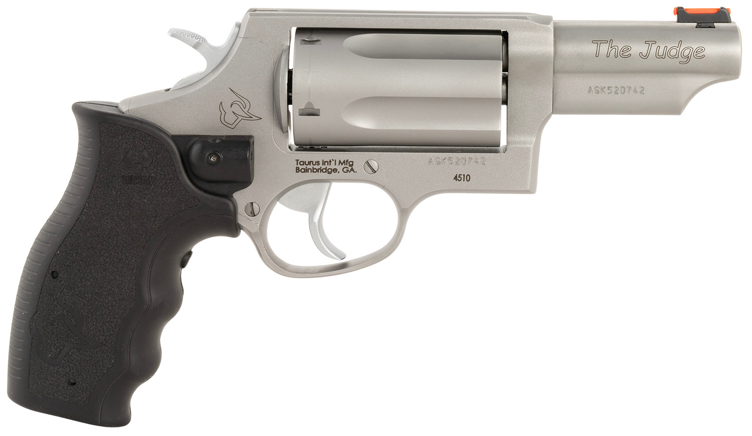 Taurus Judge TAU 2-441039TVL 45 Colt 2.5 Inch 5 Round Stainless Red ...