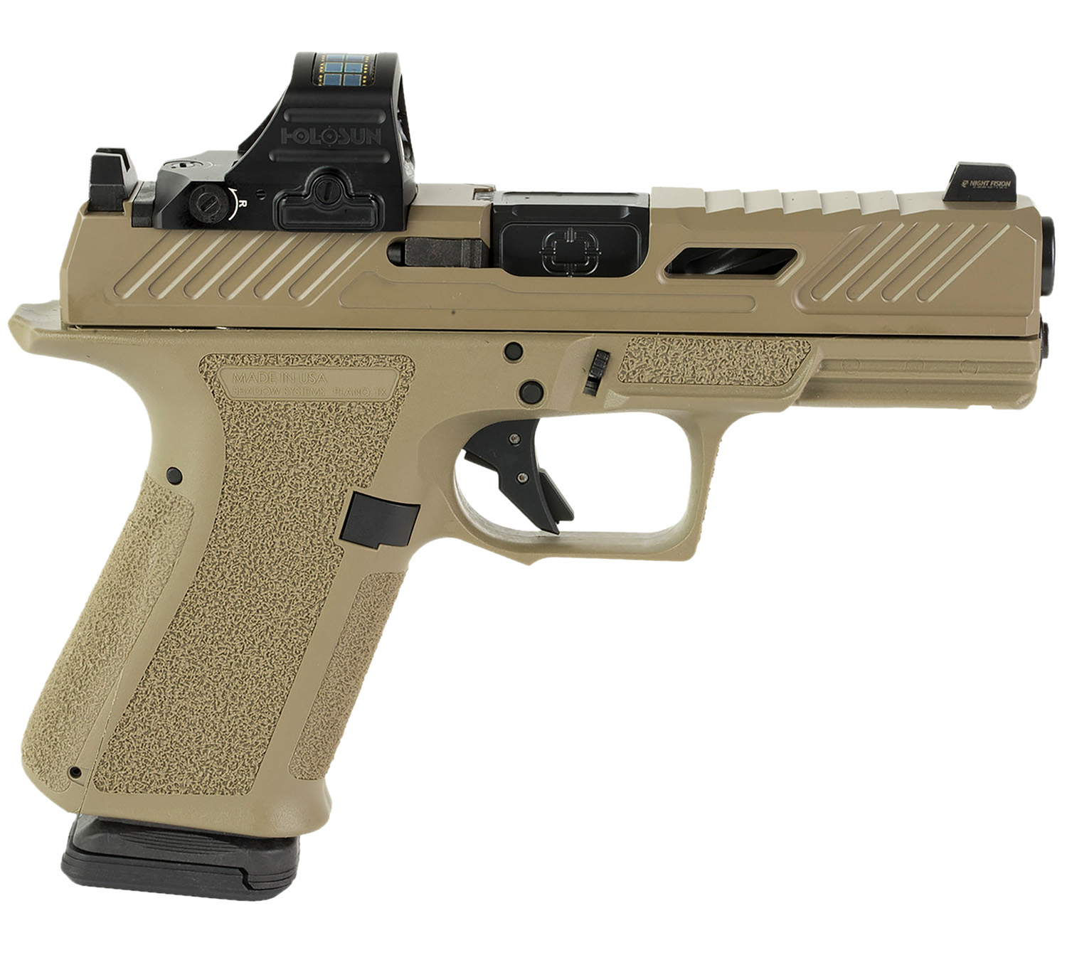 Shadow Systems MR920 Elite 9mm FDE Slide Holosun Pistol - Semi Auto ...