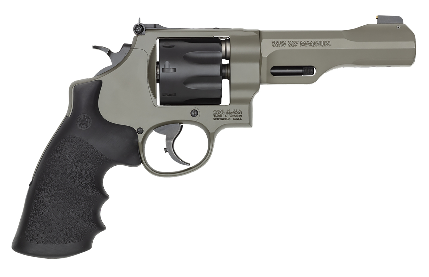 S&W M327 14449 357 5 8R MOSS/BLK - Revolvers at GunBroker.com : 1115493504