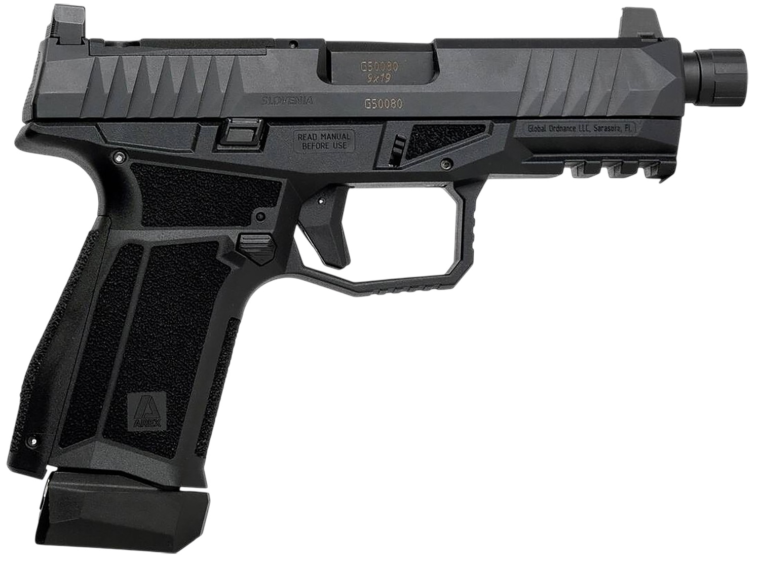 Arex Delta Gen.2 AD-602600 Black 9mm Pistol, 4.6" Threaded Barrel, 17rd ...
