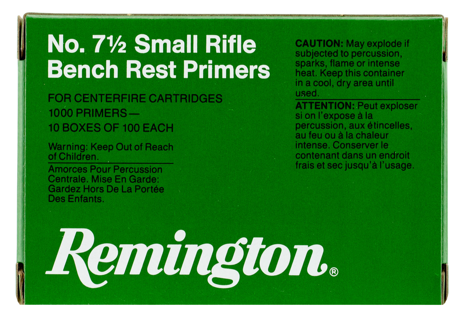 Remington Ammunition 22628 Centerfire Primers Benchrest Small Rifle ...