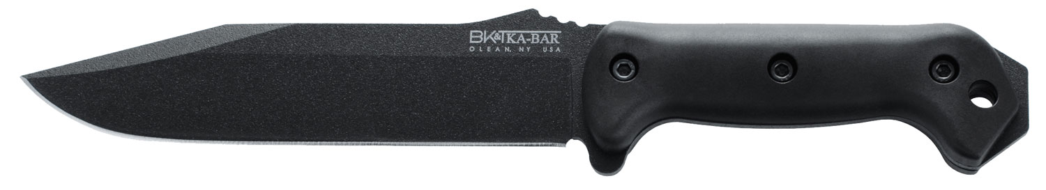 Ka-Bar BK7 Becker Combat Utility 7in. Fixed Clip Point Plain Black 1095 ...