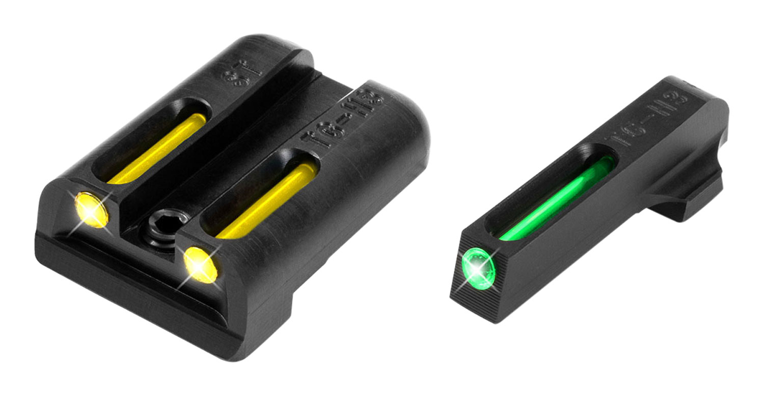 TruGlo TG131ST2Y TFO Green/Tritium/Fiber Optic Front Sight-Yellow ...