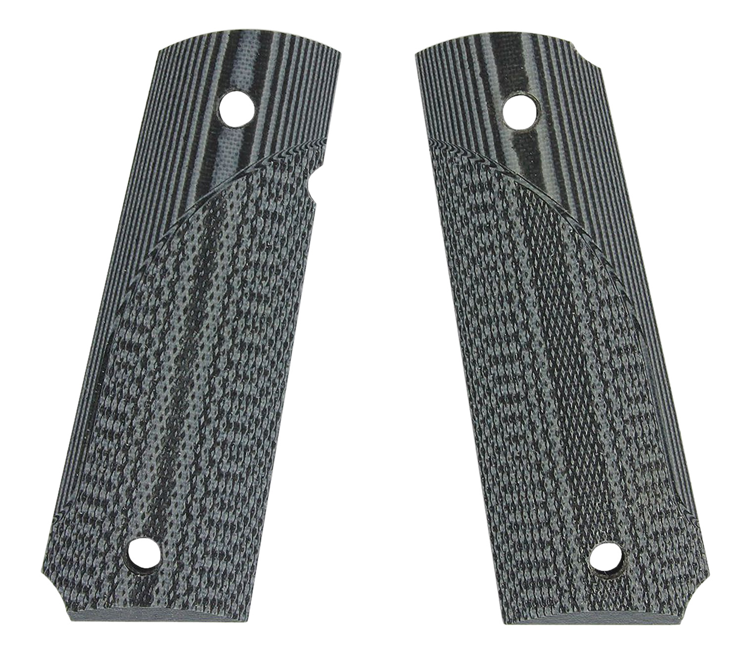Pachmayr 61001 Tactical Grip Checkered Black & Gray G10 Panels for 1911 ...