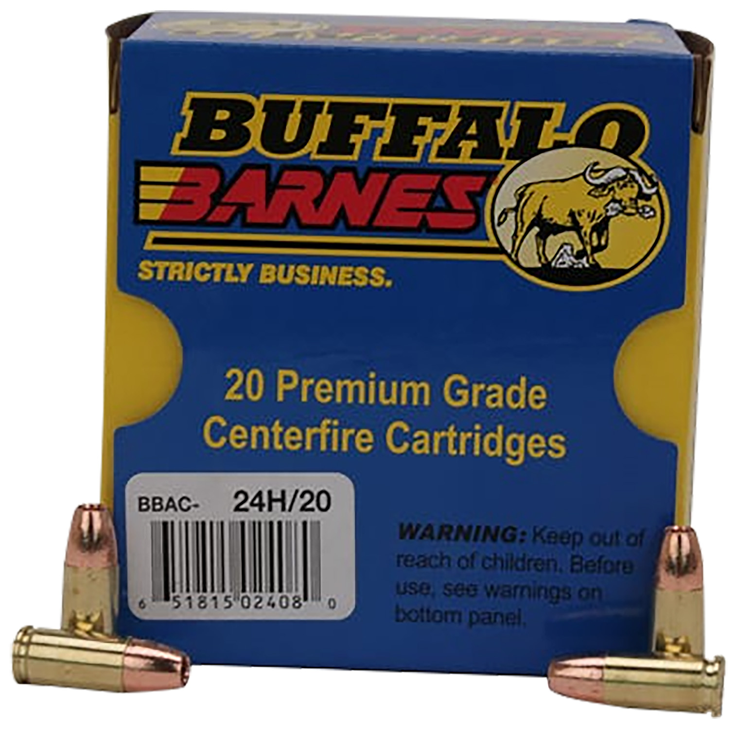 Buffalo Bore Ammunition 24H20 Buffalo-Barnes Strictly Business 9mmLuger ...