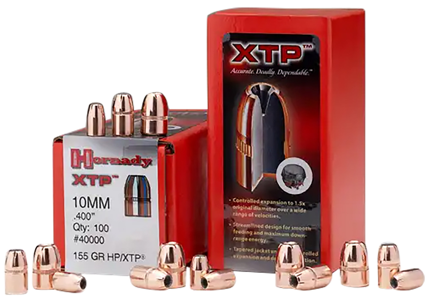 Hornady 40060 XTP 10mm Auto .400 200 gr Hollow Point 100 Per Box/ 15 ...