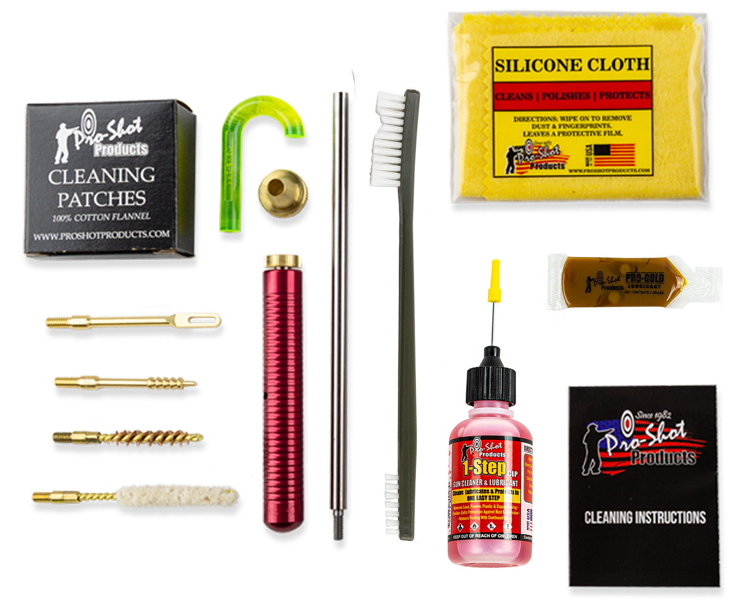 Pro-Shot R22KIT Classic Box Kit .22 Cal Rifle/Yellow Plastic Case - Gun ...