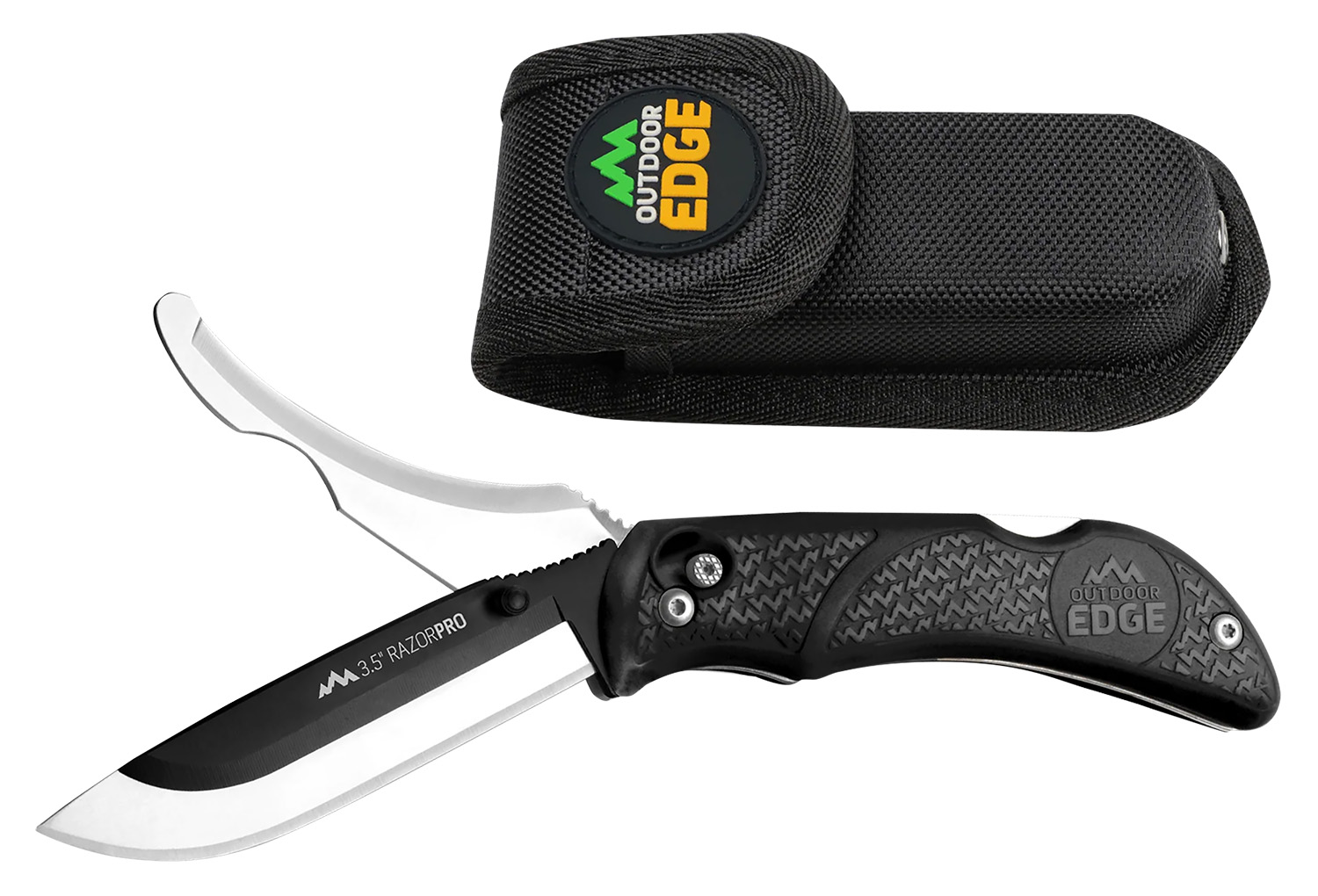 Outdoor Edge RO10C RazorPro 3.50in. Folding Razor/Gut Plain 420J2 SS ...