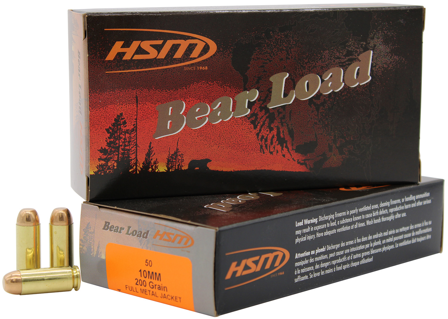 HSM 10MM8N Training 10mm Auto 200 gr Full Metal Jacket 50 Per Box/ 20 ...