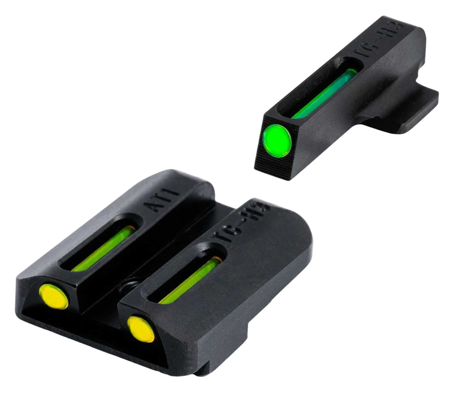 TruGlo TG131GT1B TFO Green/Tritium/Fiber Optic Front Sight-Yellow ...